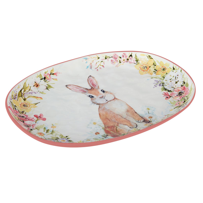 Certified International Easter Garden Oval Platter & Reviews | Wayfair